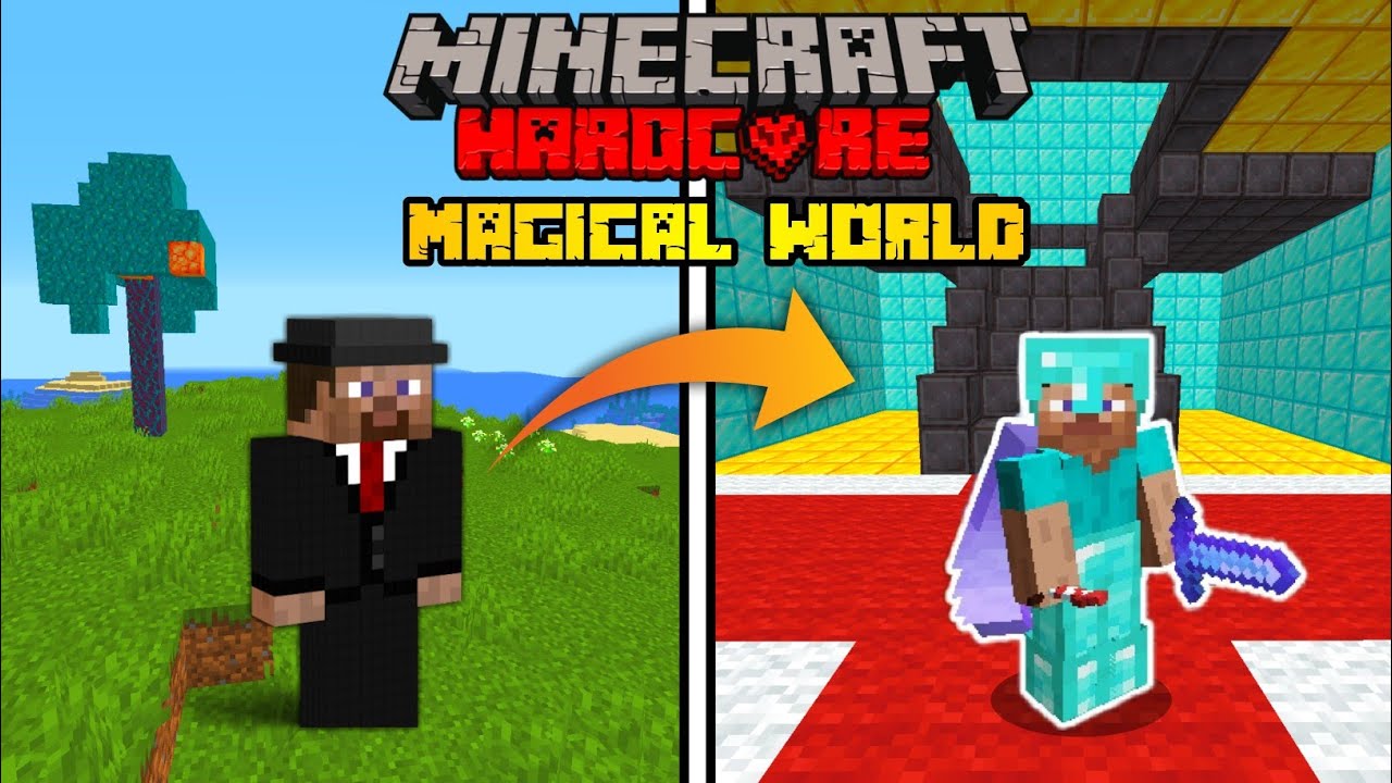 I Survived in Magical World of Minecraft (Hindi) - Minecraft videos