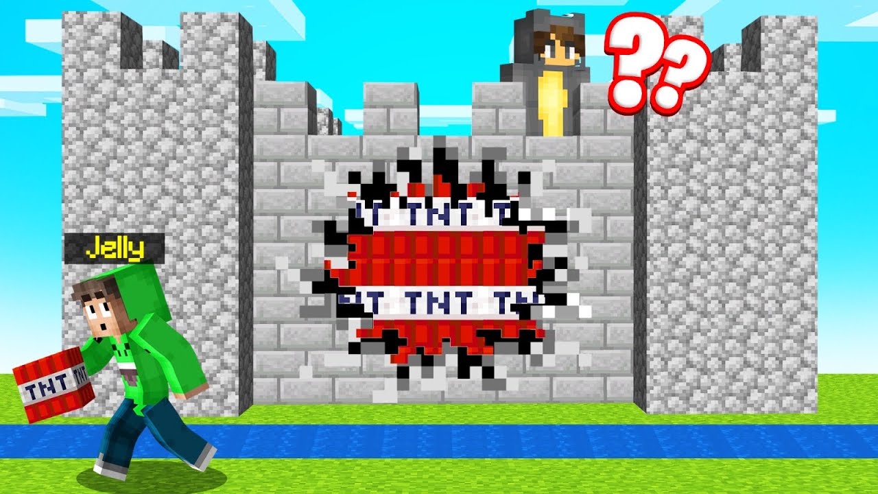 I TROLLED MY FRIENDS CASTLE With TNT! (Minecraft Hardcore Survival ...