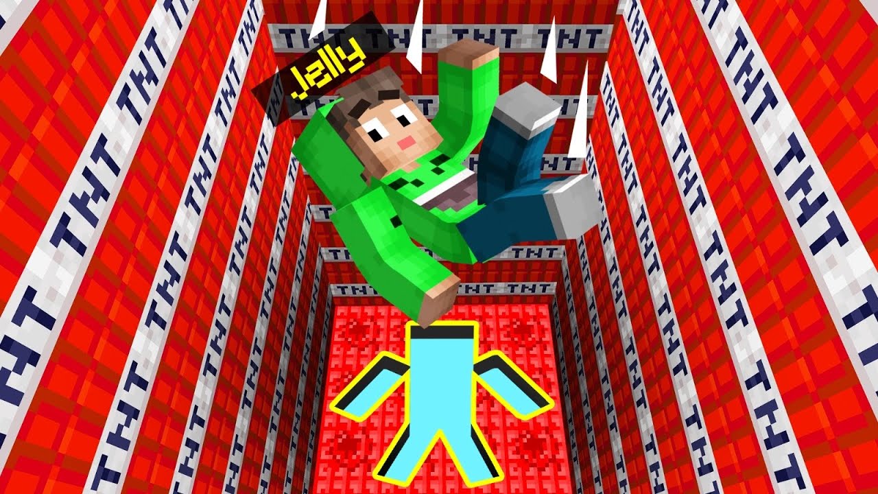 IMPOSSIBLE Minecraft *TNT* DROPPER! - Minecraft videos