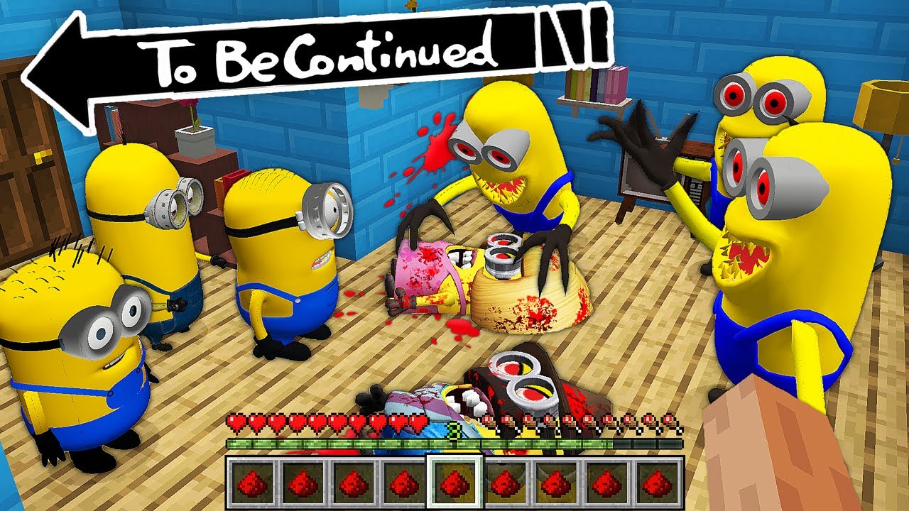 MINIONS.EXE ATTACK MY FAMILY in MINECRAFT ! Scary Minion vs Minions ...