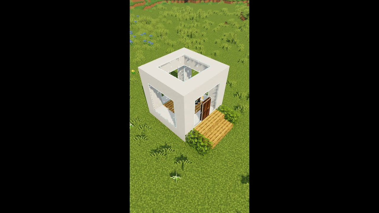 Minecraft Building Tutorial Cube House 5x5 - Minecraft videos