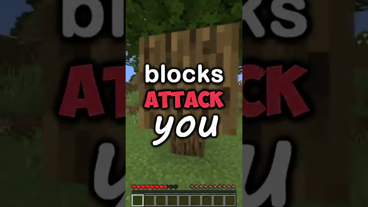 Minecraft, But Blocks Attack You - Minecraft videos