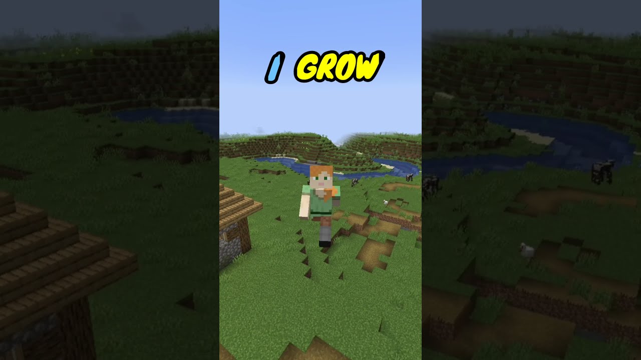 Minecraft, But I Grow BIGGER Every 10 Seconds :( - Minecraft videos