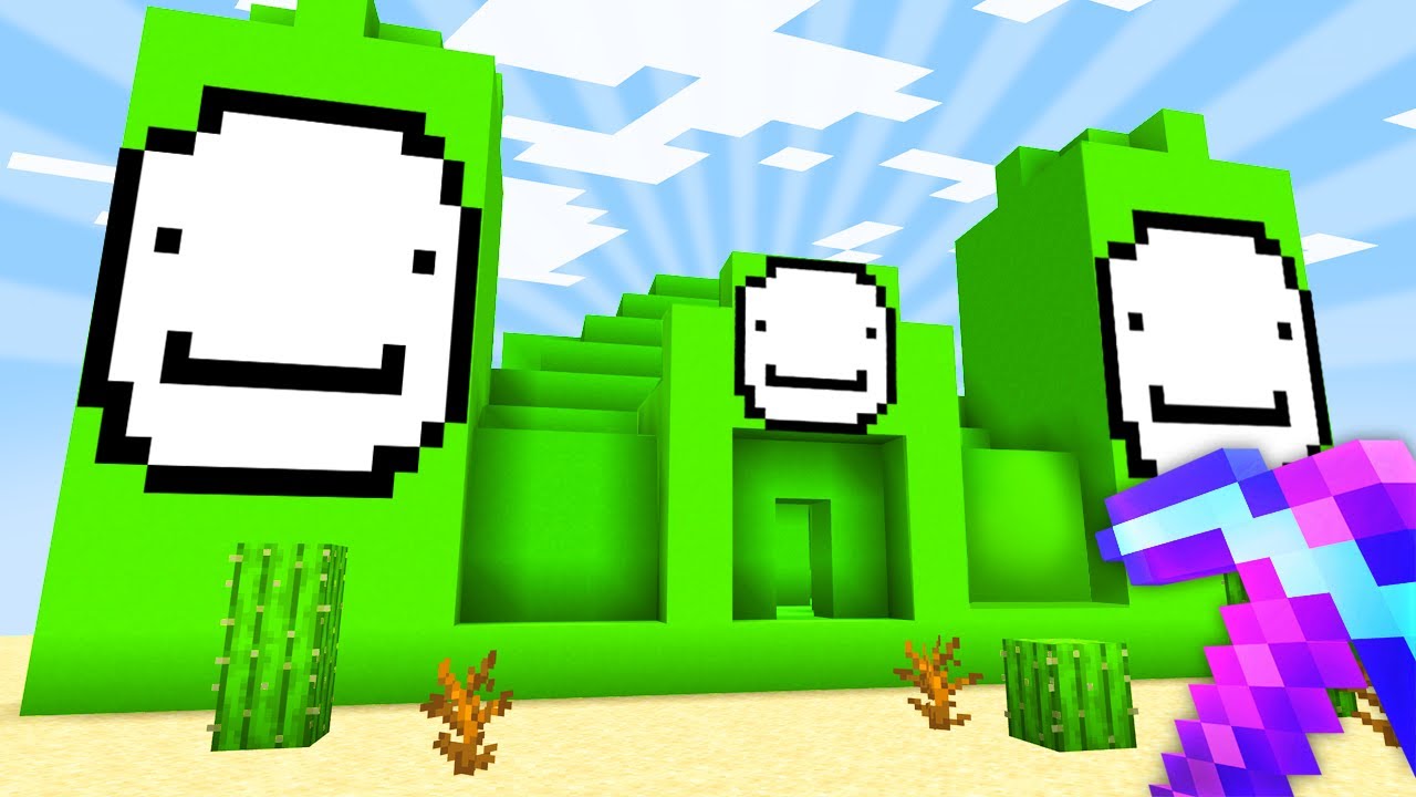 Minecraft, But There Are Youtuber Structures... - Minecraft videos