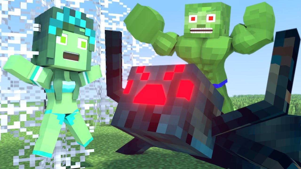 Minecraft Life of Muscles | HEROES ZomBo | Minecraft Animation | love ...