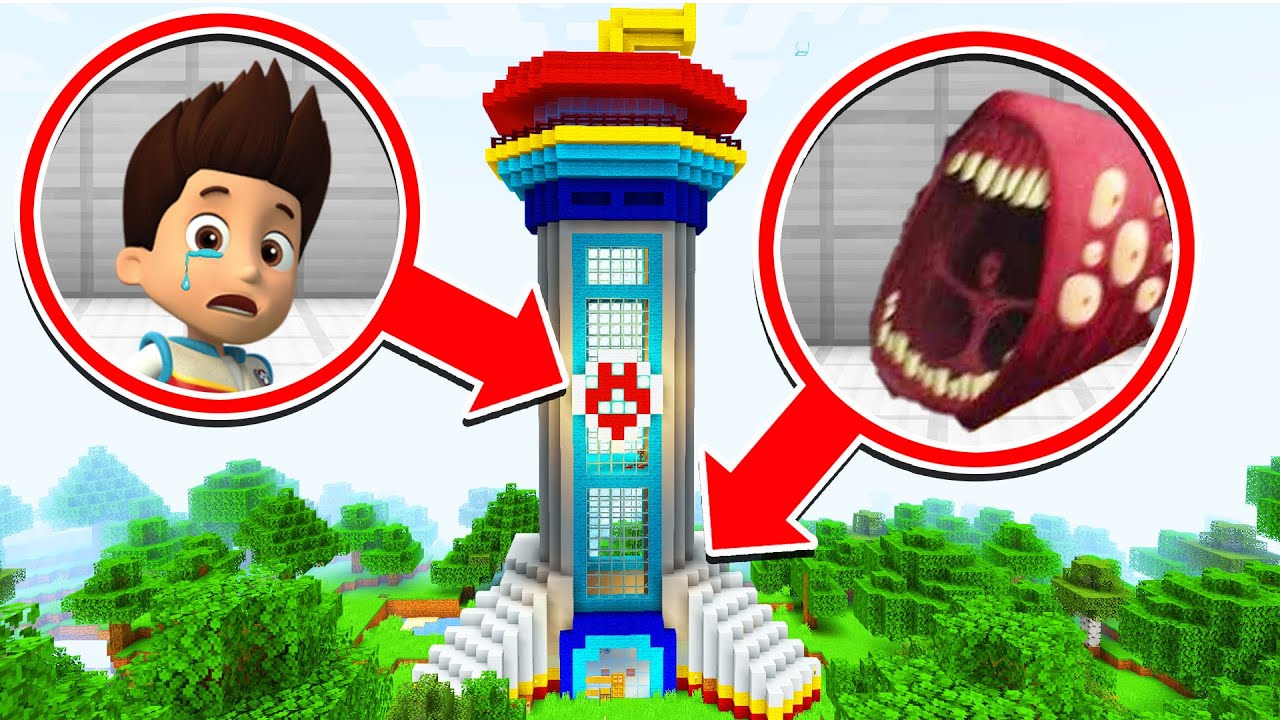 Minecraft : The TRAIN EATER INVAVED THE PAW PATROL TOWER! (Ps3/Xbox360 ...