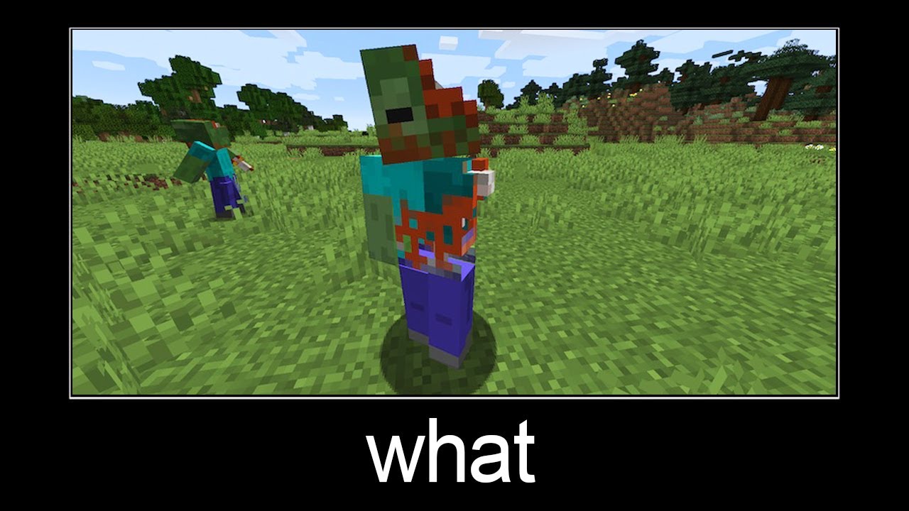 Minecraft wait what meme part 112 (scary zombie) - Minecraft videos