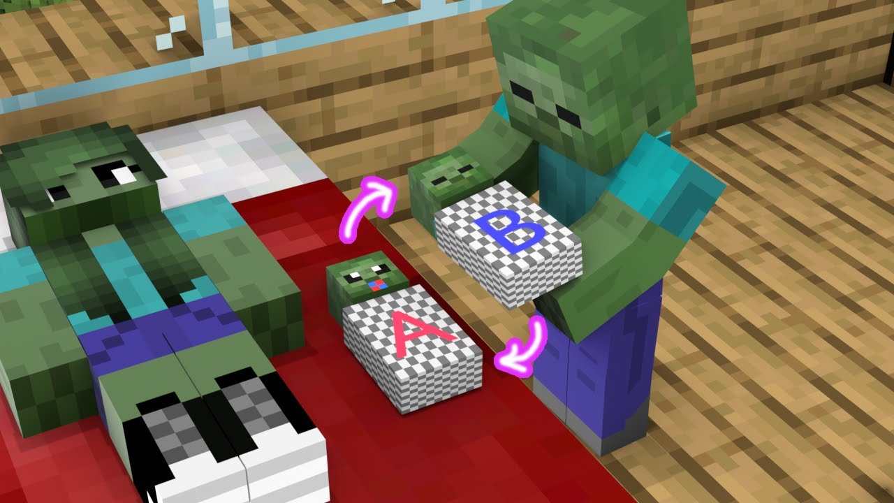 Monster School : Baby Zombie Swapped - Sad Story - Minecraft Animation ...