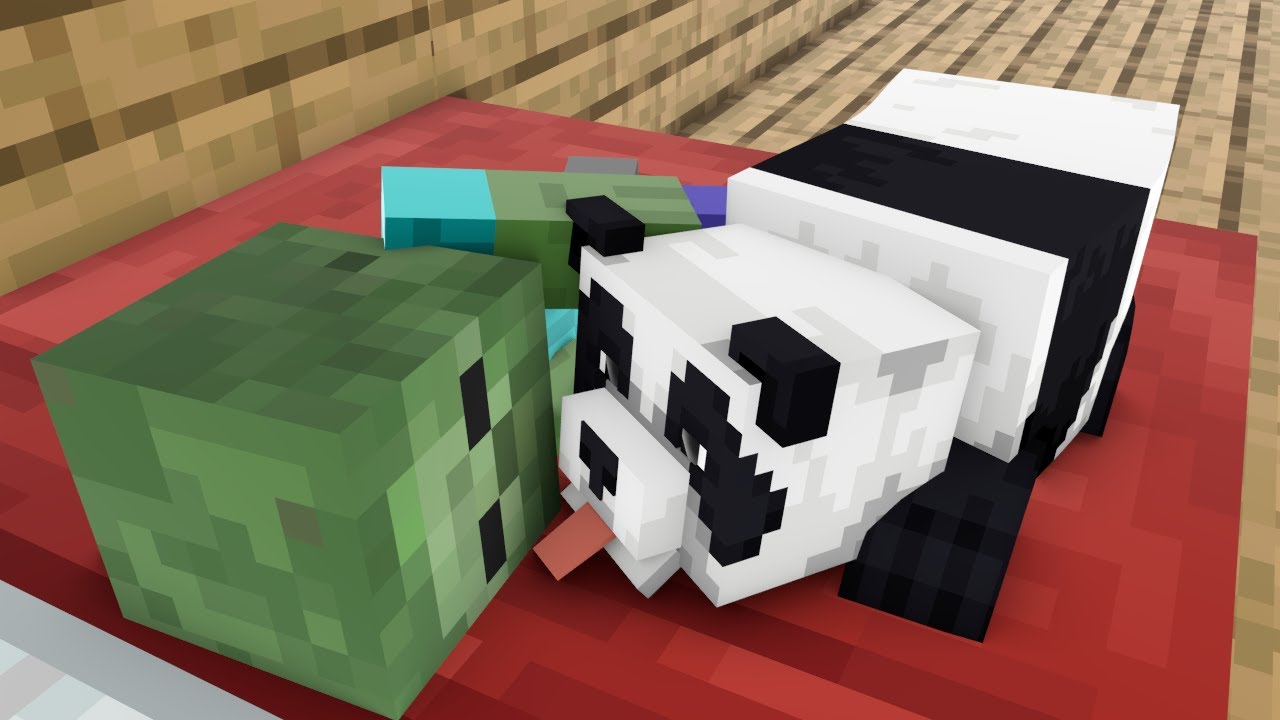 Monster School : PANDA AND BABY ZOMBIE LIFE - Minecraft Animation ...