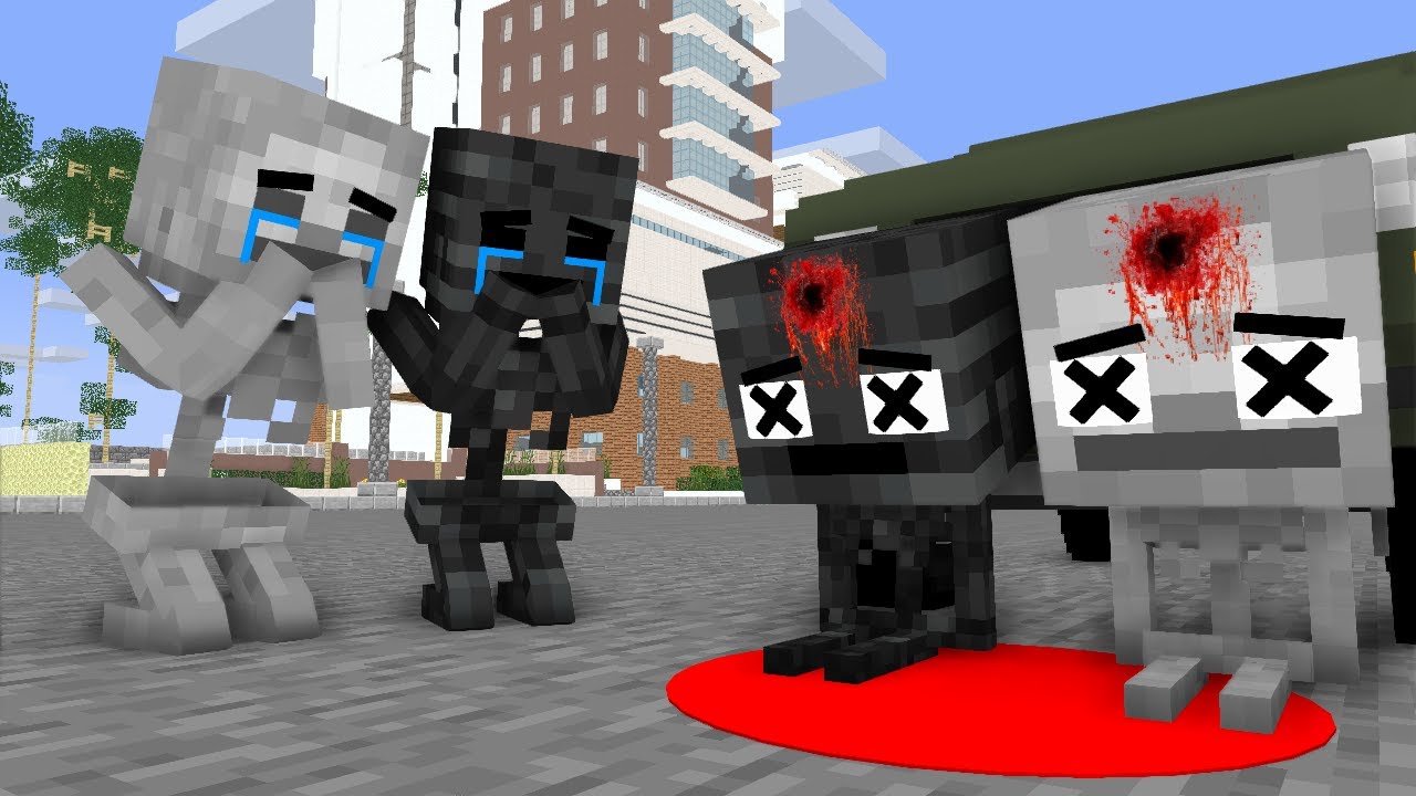 Monster School : Poor Wither Skeleton Babies Life - minecraft animation ...