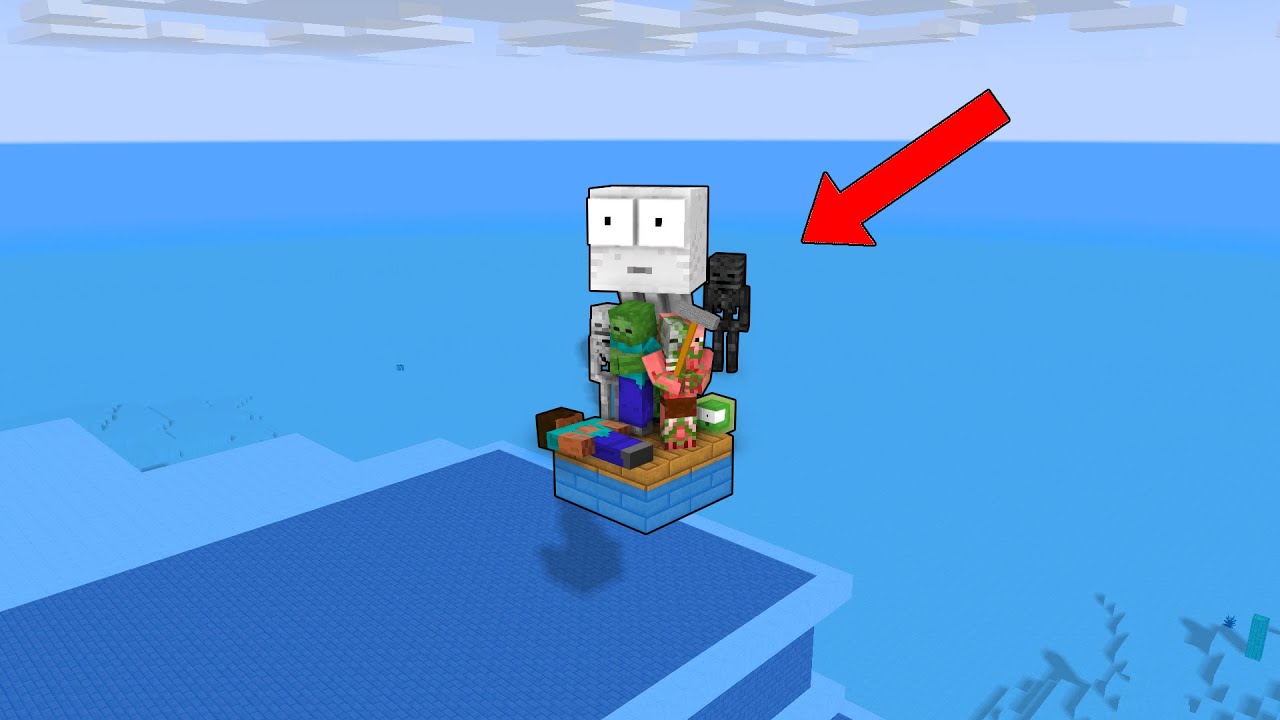 Monster School : RAFT SURVIVAL CHALLENGE - Minecraft Animation ...