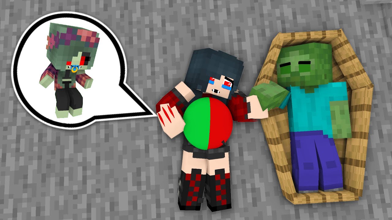 Monster School : VAMPIRE GIRL & ZOMBIE BABY LIFE - Minecraft Animation ...