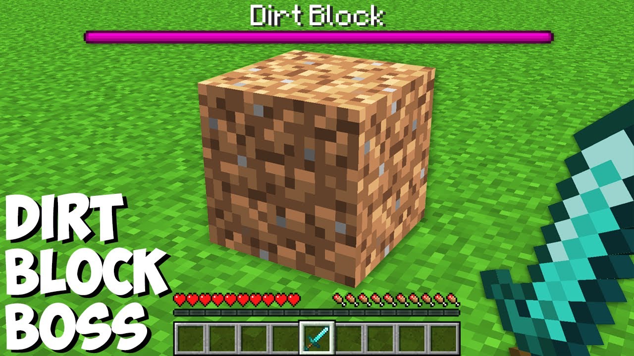 Nobody knew BUT A DIRT BLOCK MOST HARDEST BOSS in Minecraft ! NEW ...