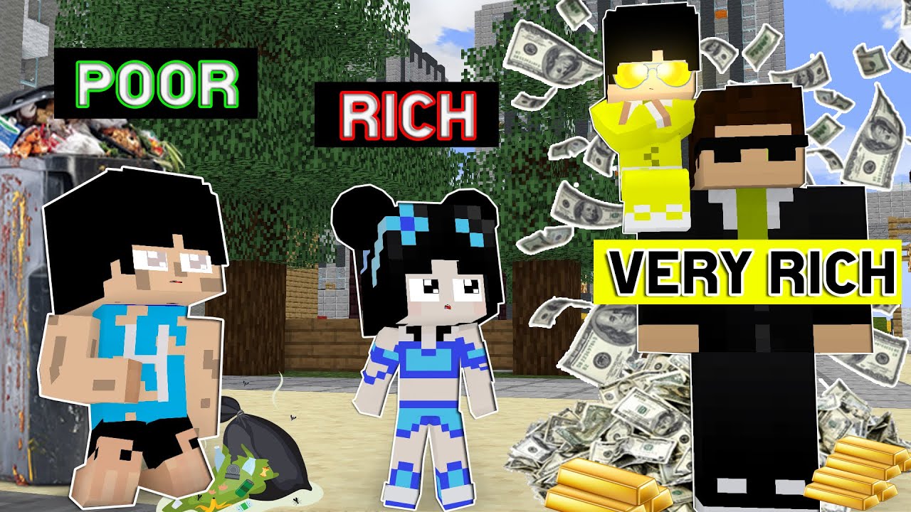 POOR vs RICH vs SUPER RICH (HEEKO AND HAIKO) : MONSTER SCHOOL ...