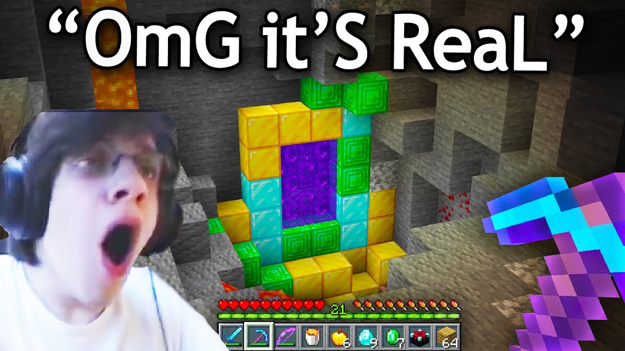 Reacting to The FUNNIEST FAKE Minecraft Speedruns (#1)... - Minecraft ...