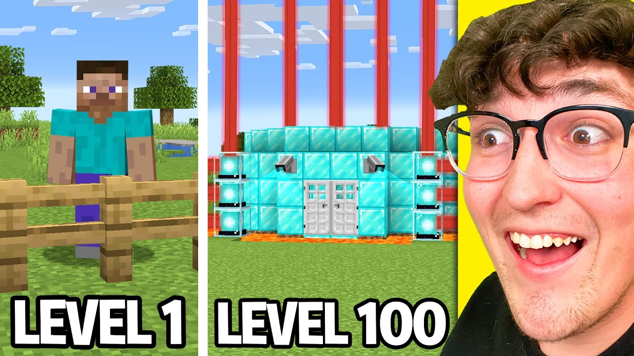 Testing Minecraft Base Defense From Level 1 To 100 - Minecraft videos