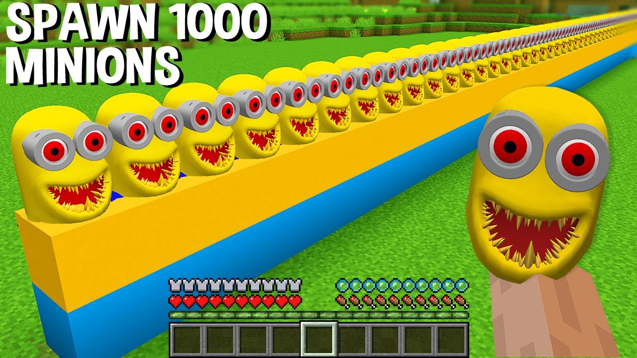 You CAN SPAWN 1000 MINIONS AT ONCE in Minecraft ! HOW TO SUMMON MINION ...