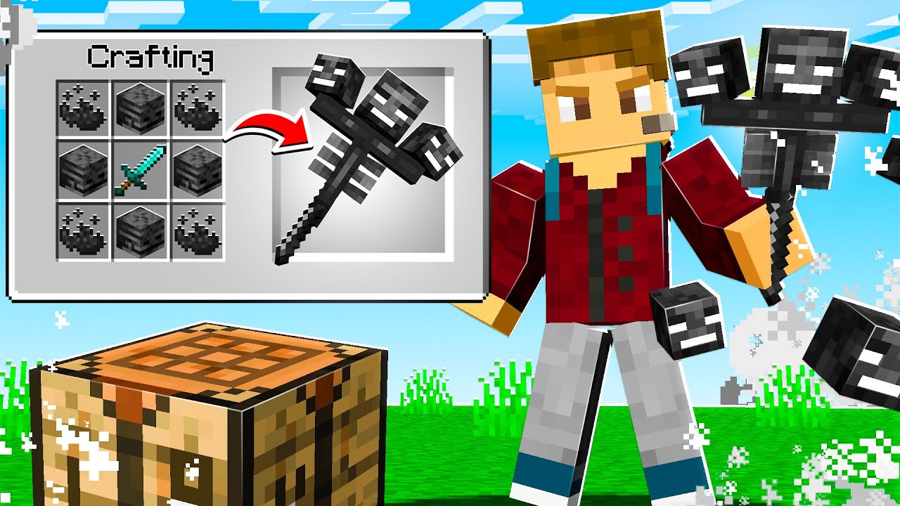 CRAFTING *MOB SWORDS* In MINECRAFT!!! - Minecraft videos