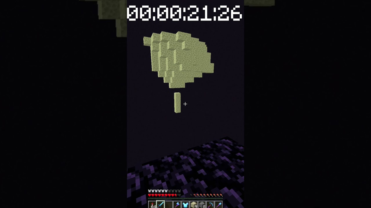 Completely real minecraft speedrun #shorts - Minecraft videos