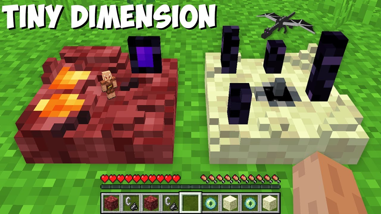 HOW to FOUND TINY DIMENSION in Minecraft ? SMALLEST NETHER and END ...