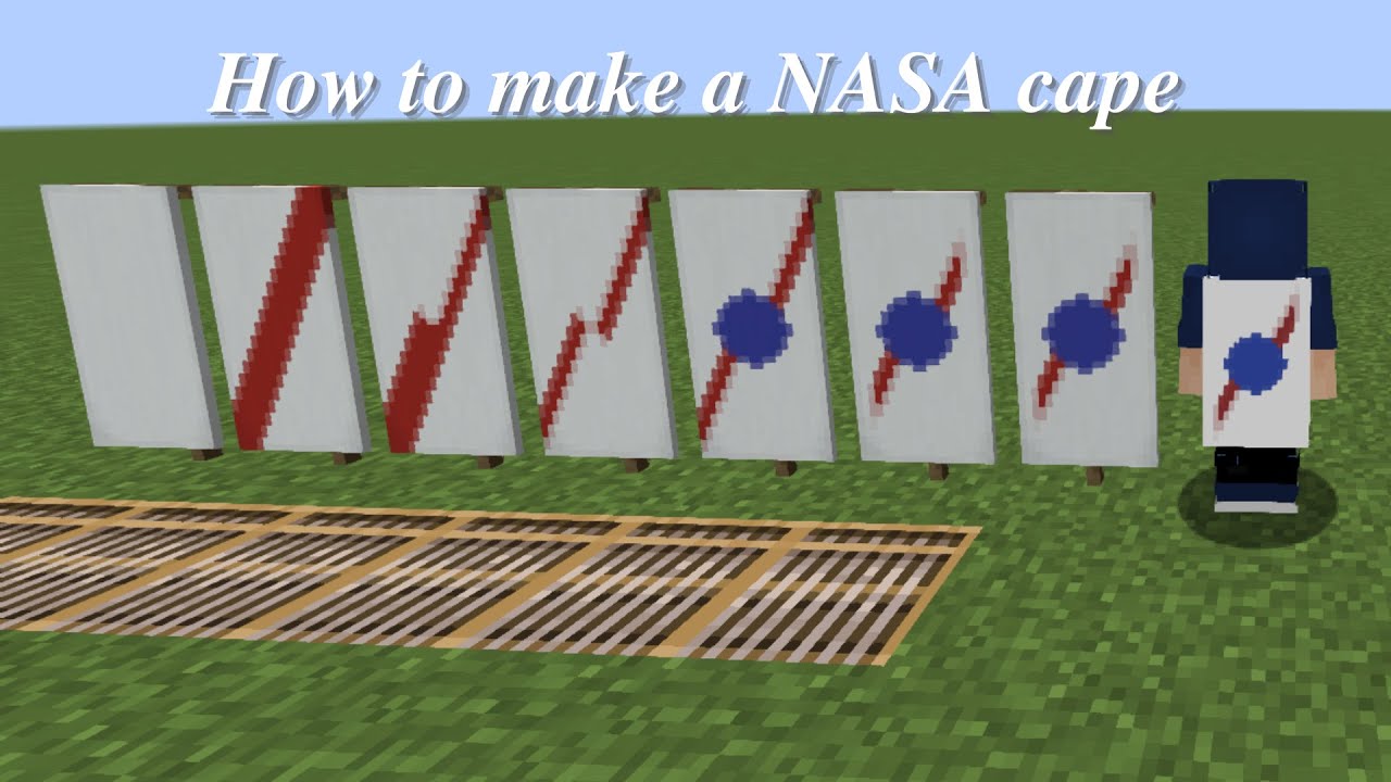 How to make a NASA cape/banner in Minecraft - Minecraft videos