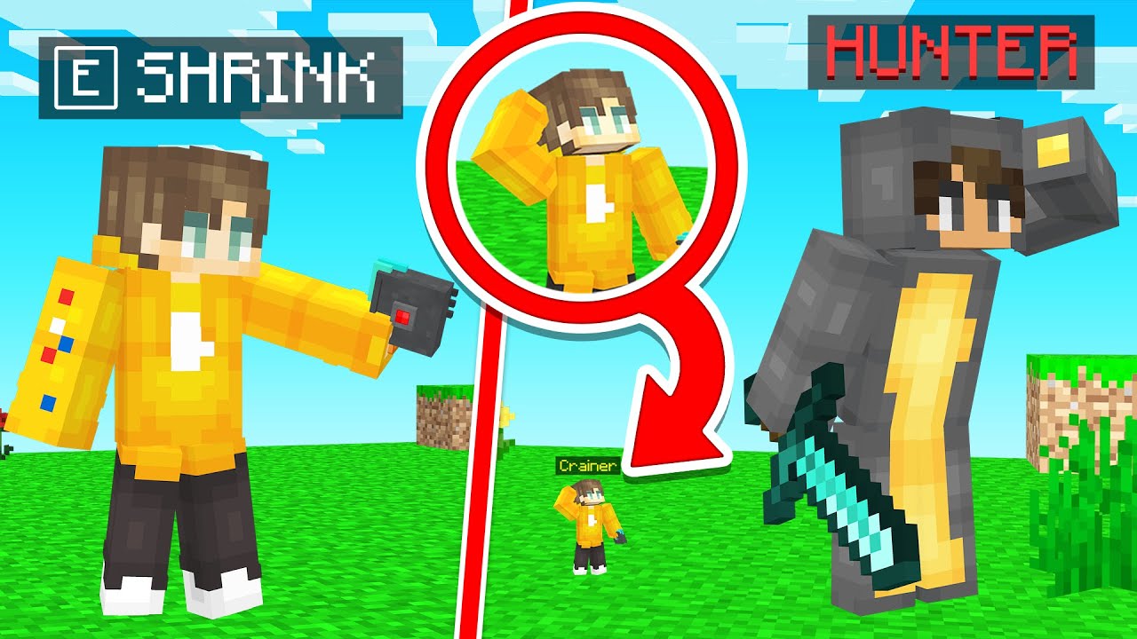 Hunters Vs Speedrunner But You CONTROL SIZE... (Minecraft) - Minecraft ...