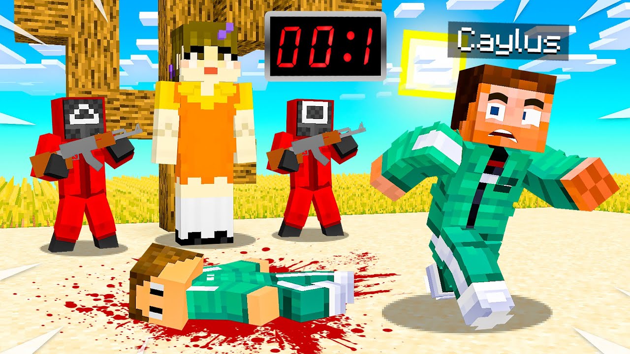 I Won SQUID GAME In Minecraft! (Mods) - Minecraft videos