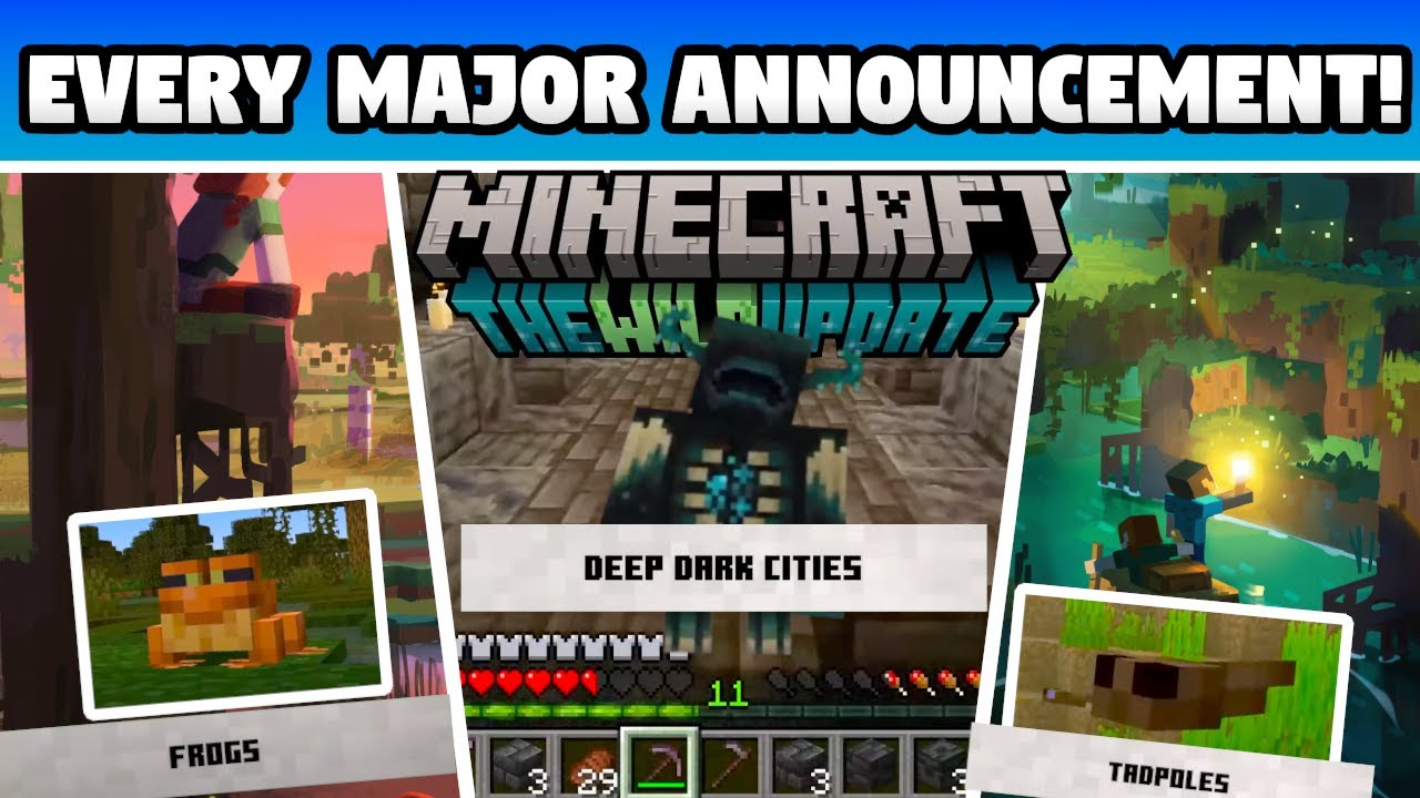 Minecraft 1.19 The Wild Update! (EVERY MAJOR ANNOUNCEMENT!) - Minecraft ...