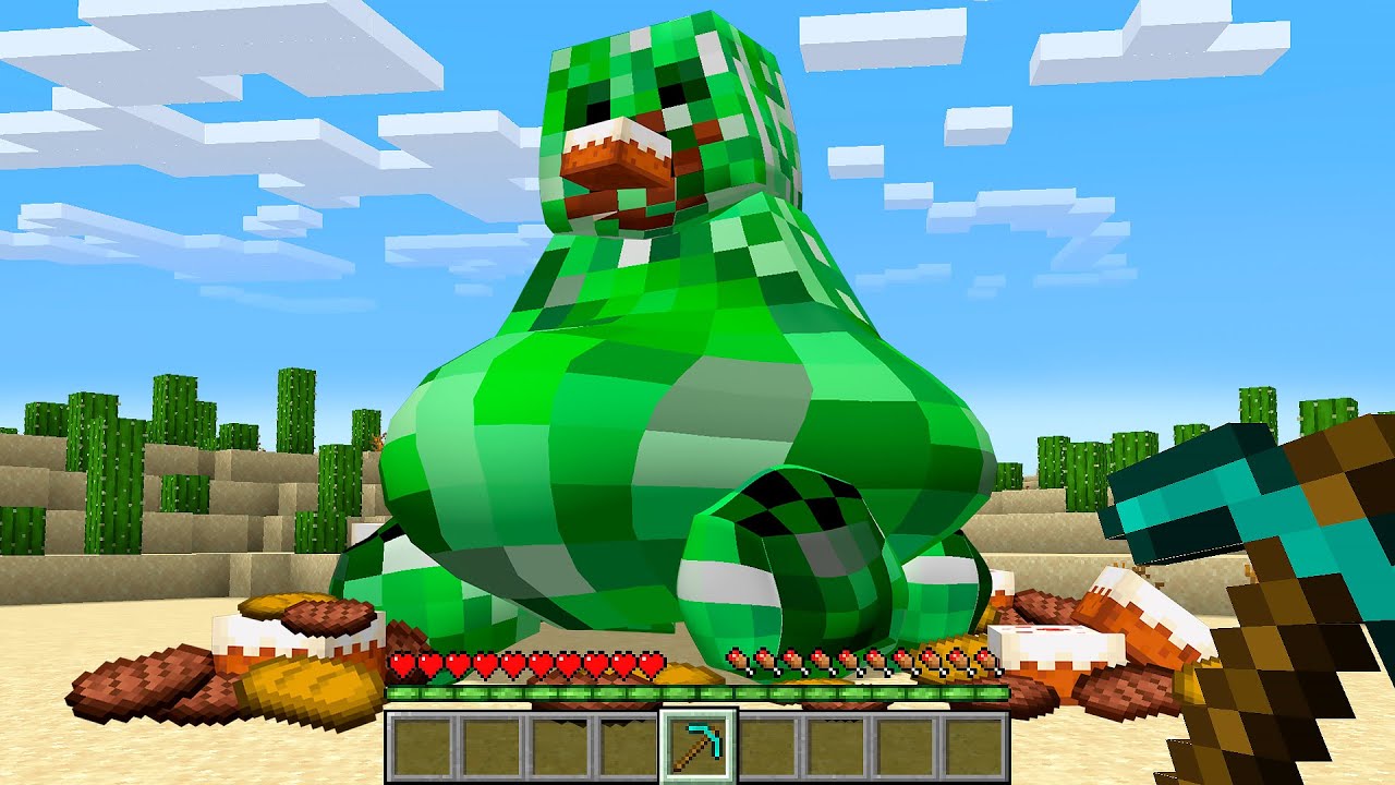Minecraft, But Mobs Are Obese - Minecraft videos
