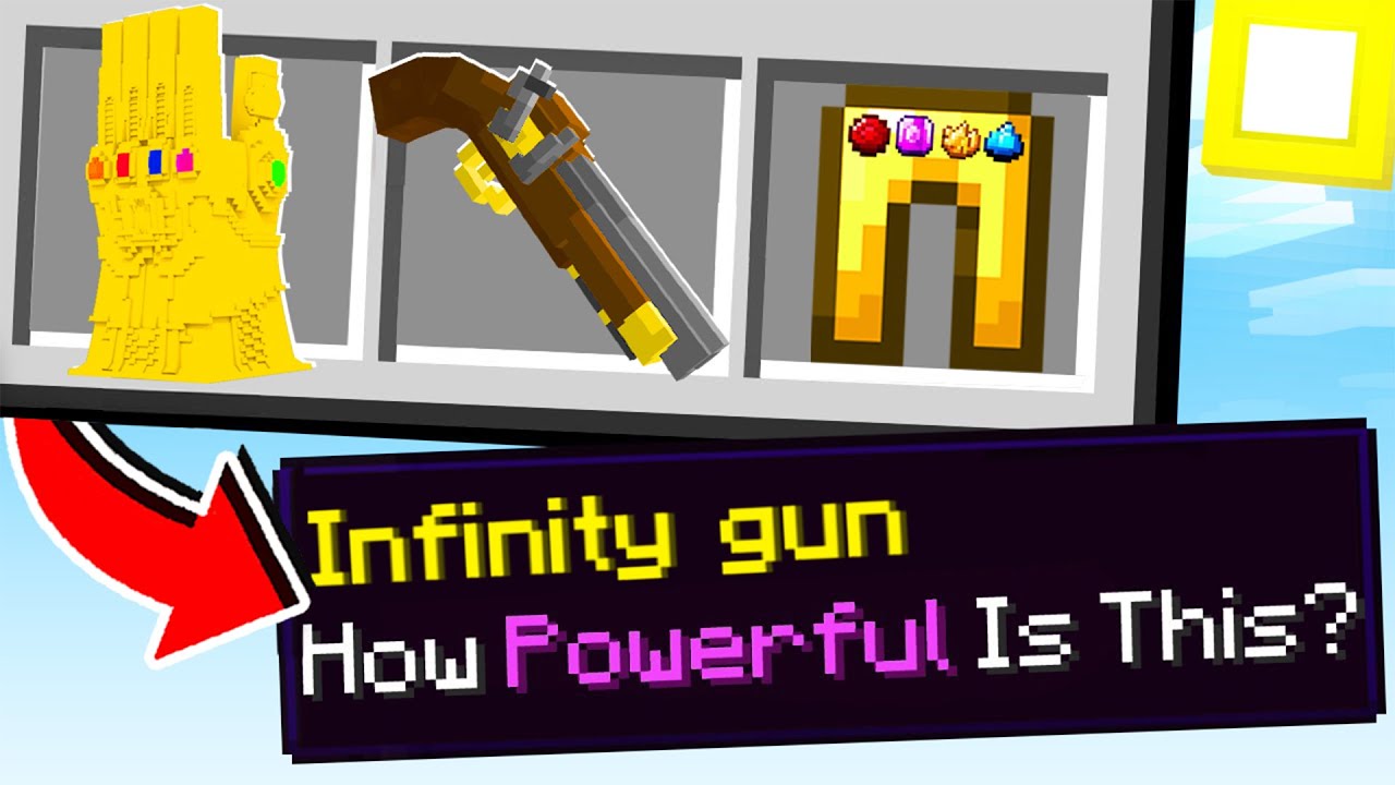 Minecraft But There Are Custom Infinity Items - Minecraft videos