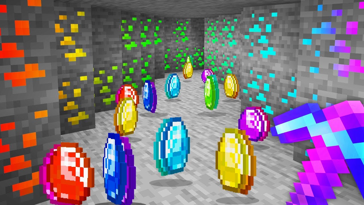 Minecraft, But With Custom Diamonds.. - Minecraft videos