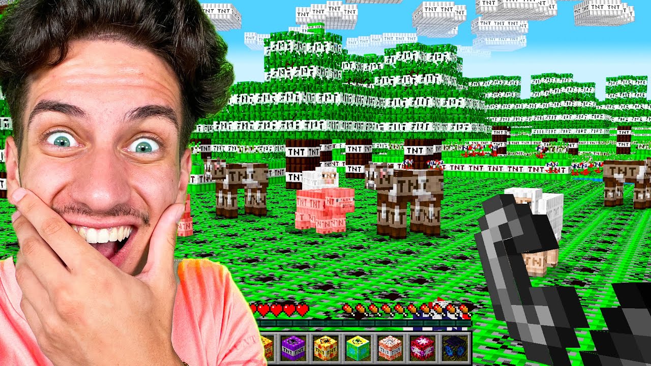 Minecraft, But You Can CRAFT CUSTOM TNT! (x1000 STRONGER) - Minecraft ...