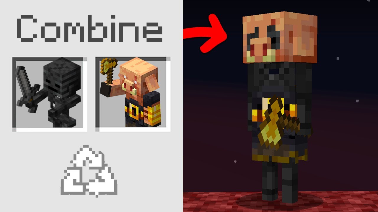 Minecraft, But You Can Combine Any Mob... - Minecraft videos