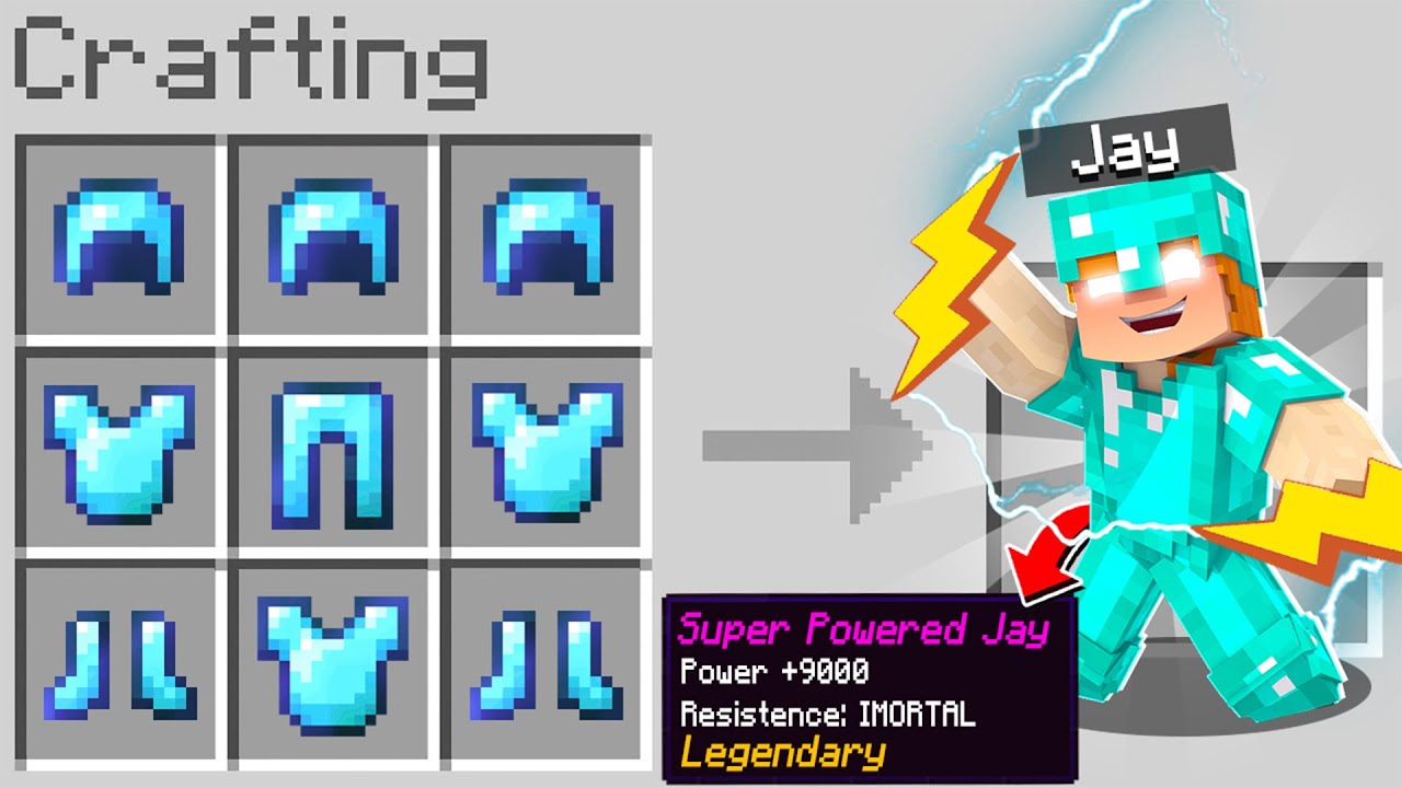 Minecraft But You Can Craft Super Powers - Minecraft videos