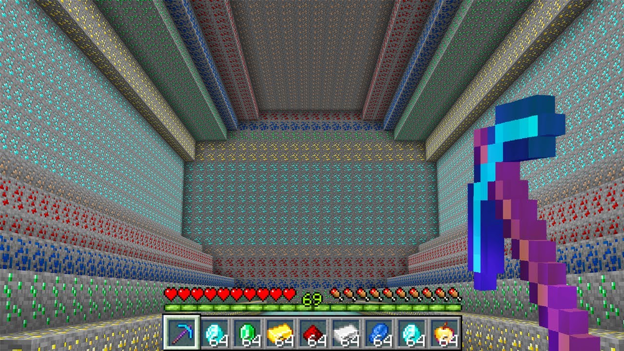 Minecraft, But You Mine EVERYTHING You Look At... - Minecraft videos