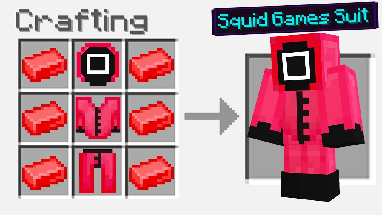Minecraft But there is Squid Game armor - Minecraft videos