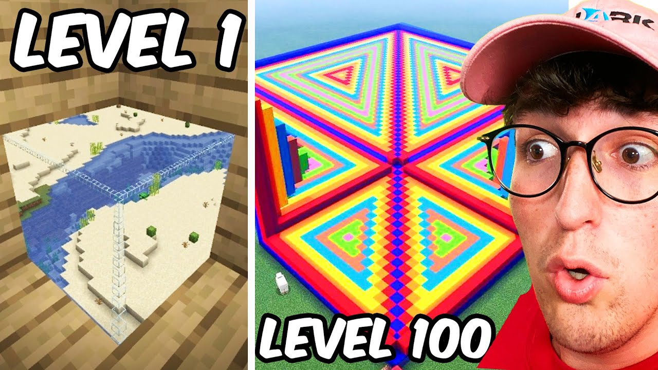 Minecraft Optical Illusions From Level 1 To 100 - Minecraft videos