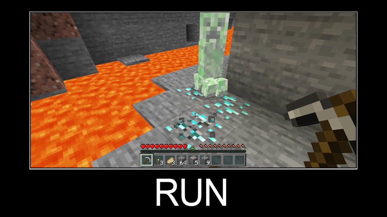 Minecraft wait what meme part 136 (creeper and diamonds) - Minecraft videos