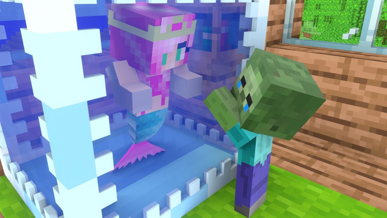 Monster School : BABY MERMAID AND BABY ZOMBIE - Sad Minecraft Animation ...