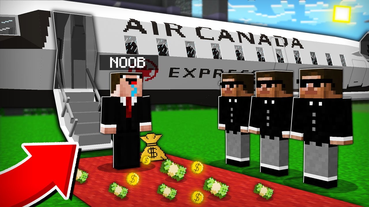 NOOB BECAME the RICHEST PERSON in MINECRAFT ! NOOB vs PRO 100% ...
