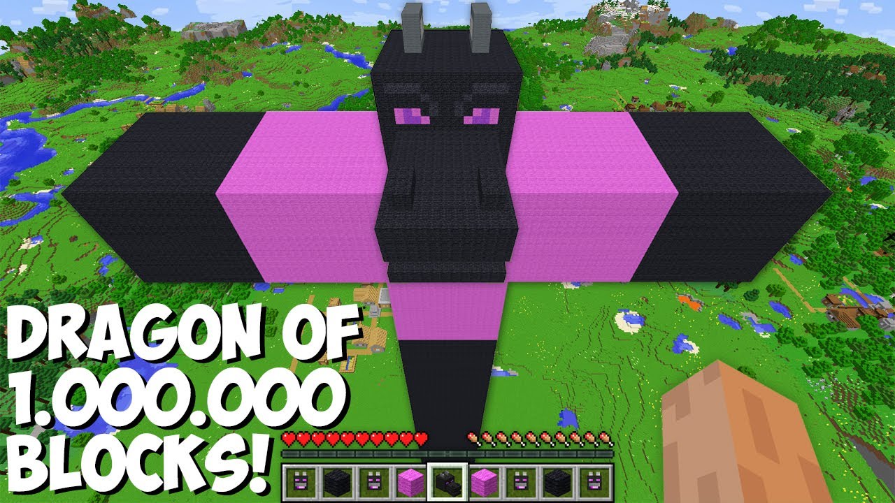 Never SPAWN A DRAGON FROM 1,000,000 BLOCKS in Minecraft ! INCREDIBLY ...