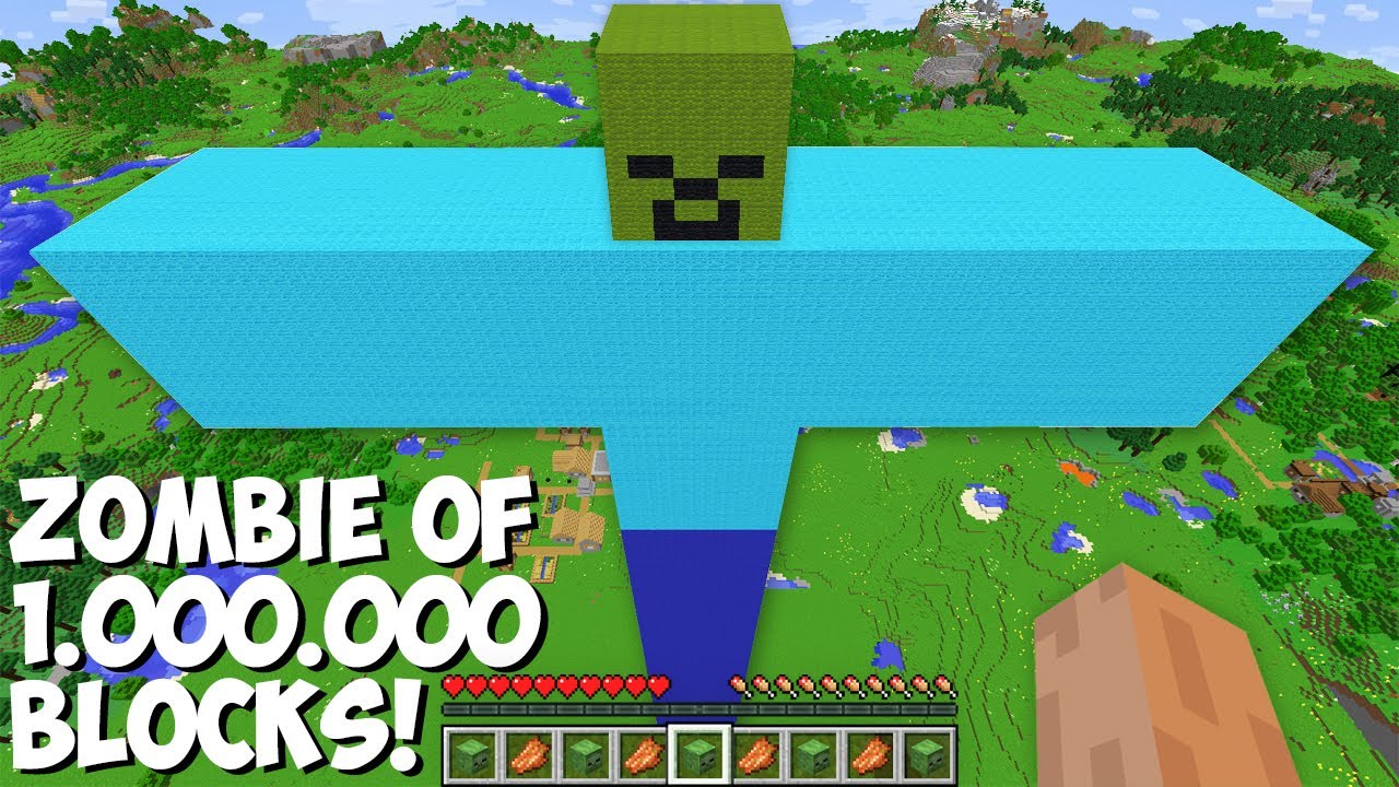Never SPAWN A ZOMBIE FROM 1,000,000 BLOCKS in Minecraft ! INCREDIBLY ...
