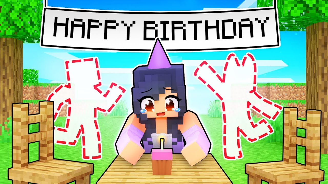Nobody Went To APHMAU'S BIRTHDAY In Minecraft! - Minecraft videos