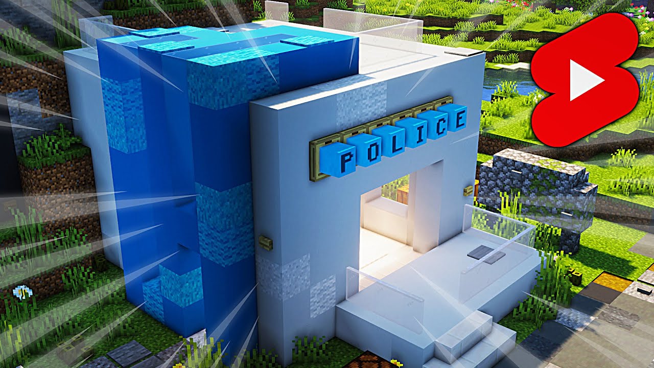 Police Department | Minecraft Timelapse #Shorts - Minecraft videos