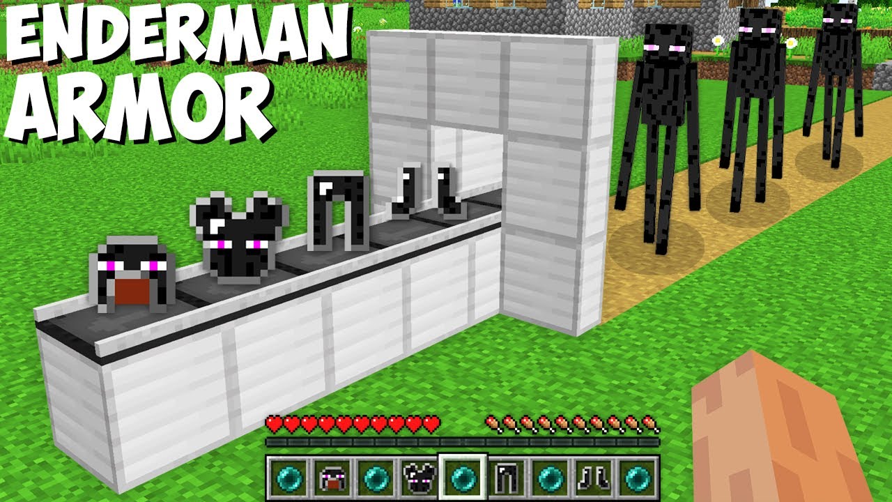 The MOST SECRET WAY TO GET ENDERMAN ARMOR in Minecraft ! SUPER ENDERMAN ...