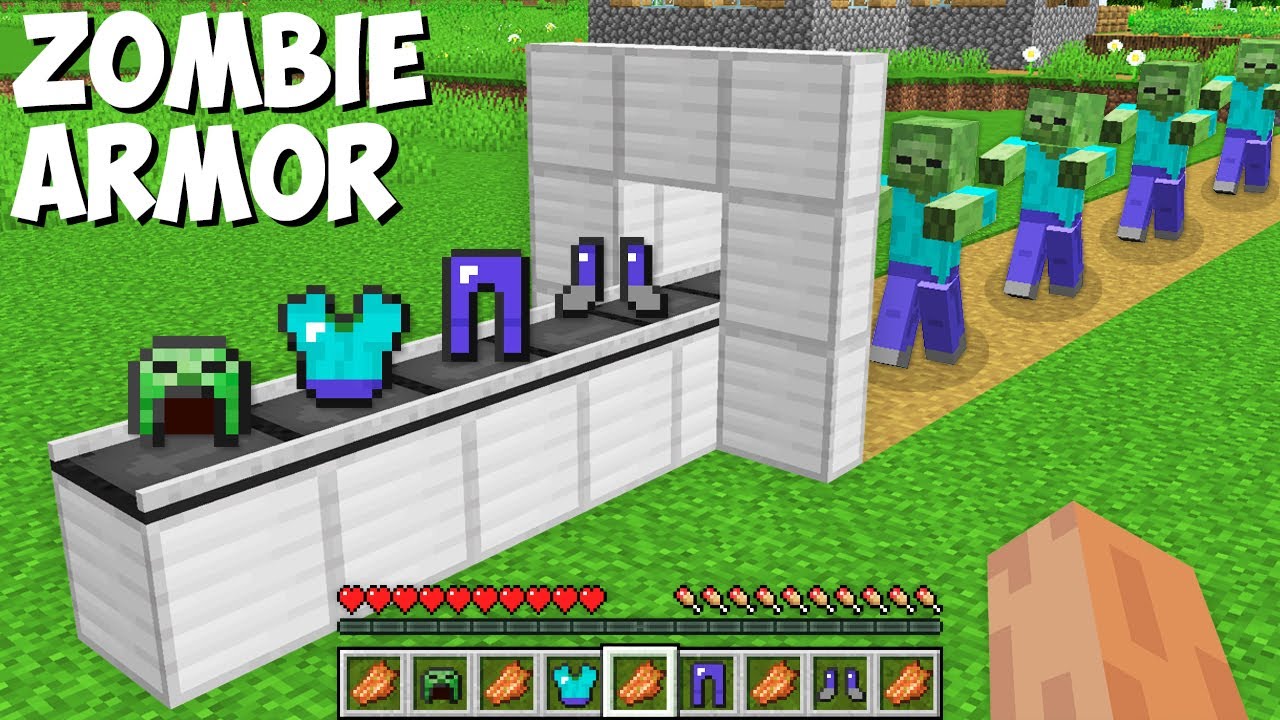 The MOST SECRET WAY TO GET ZOMBIE ARMOR in Minecraft ! SUPER ZOMBIE ...