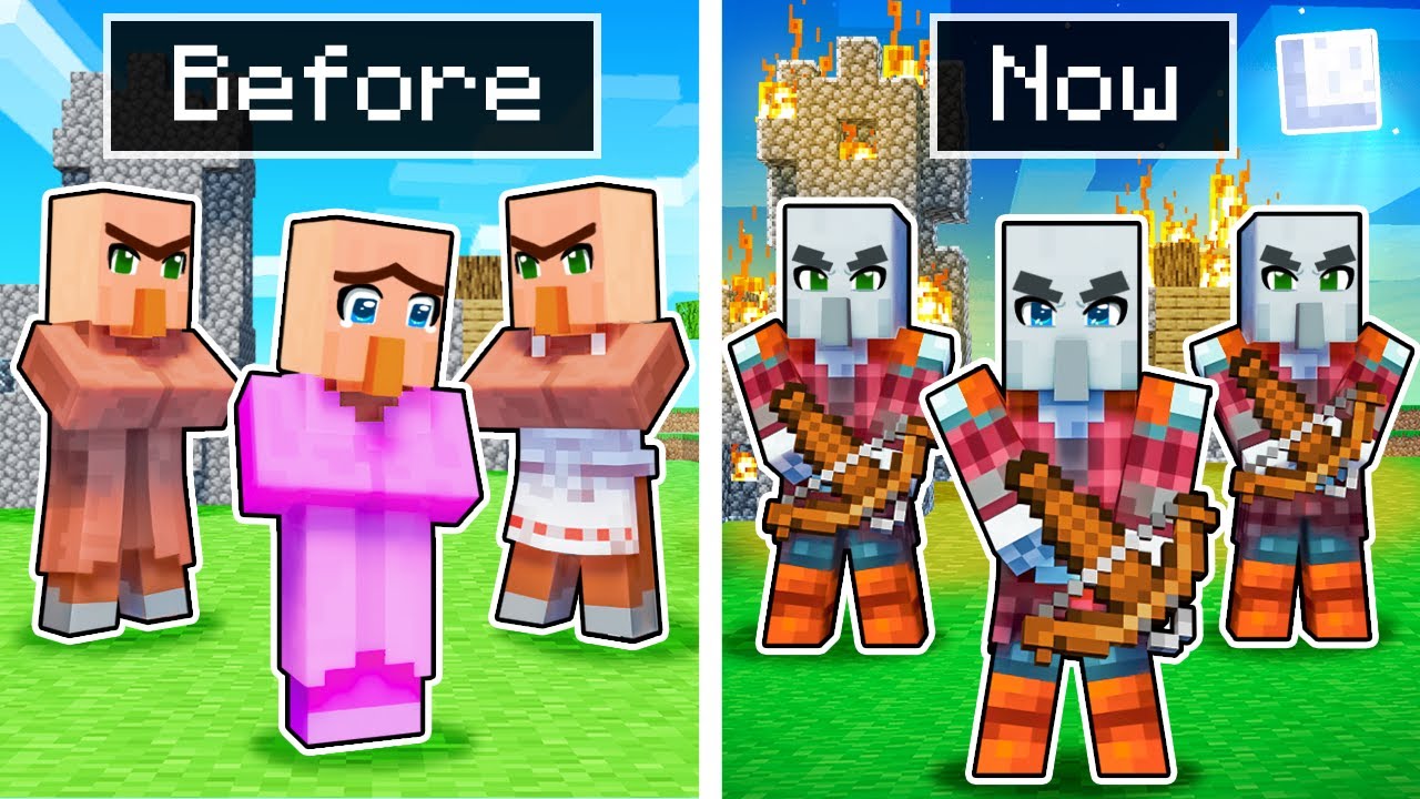 The Story of Minecraft's First PILLAGER... - Minecraft videos