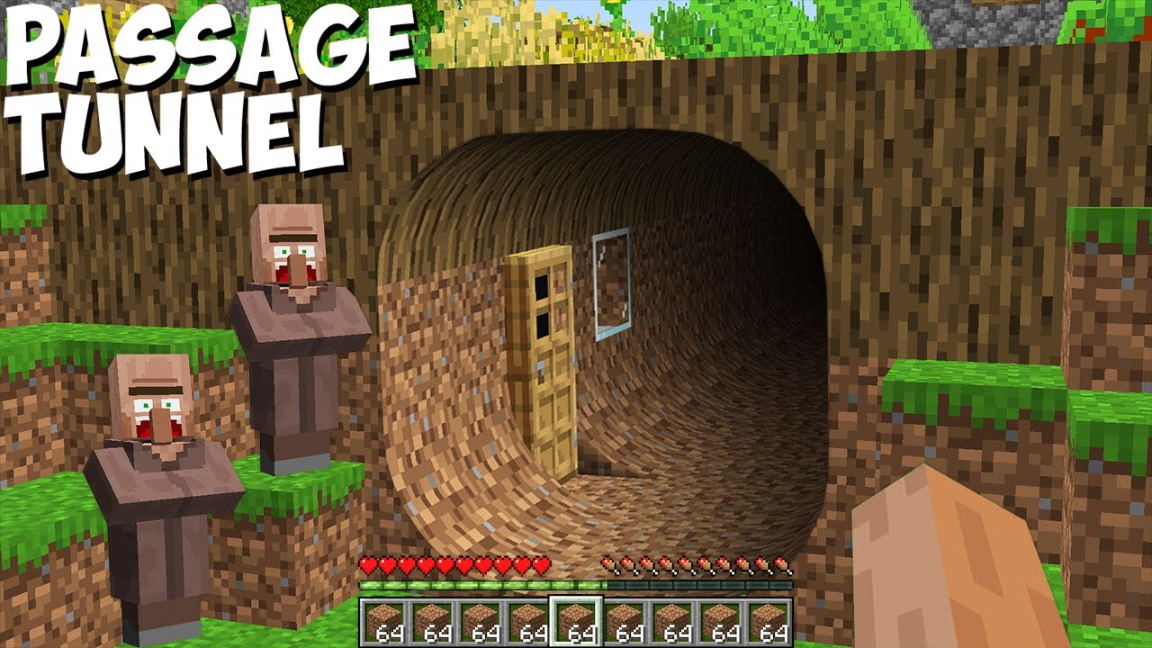 WHERE does lead SUPER SECRET PASSAGE TUNNEL in FARMLAND in Minecraft ...
