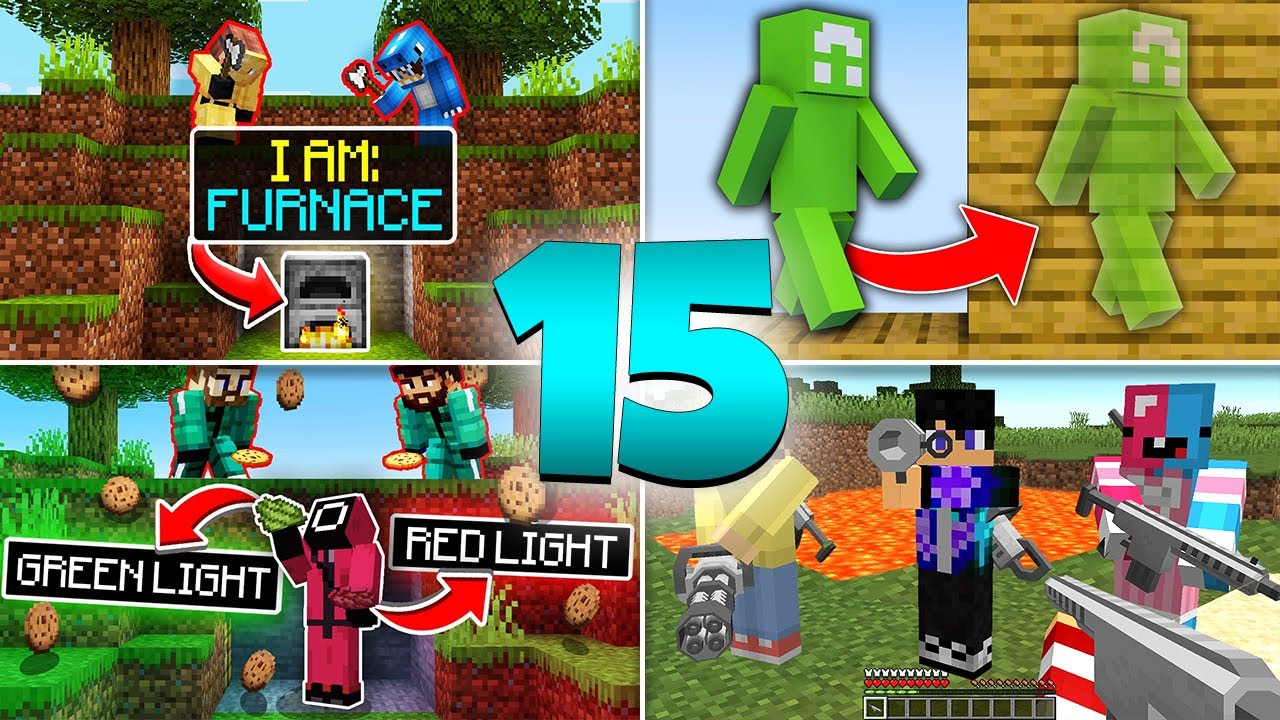 15 NAJDZIWNIEJSZYCH MINECRAFT MANHUNT - Minecraft videos