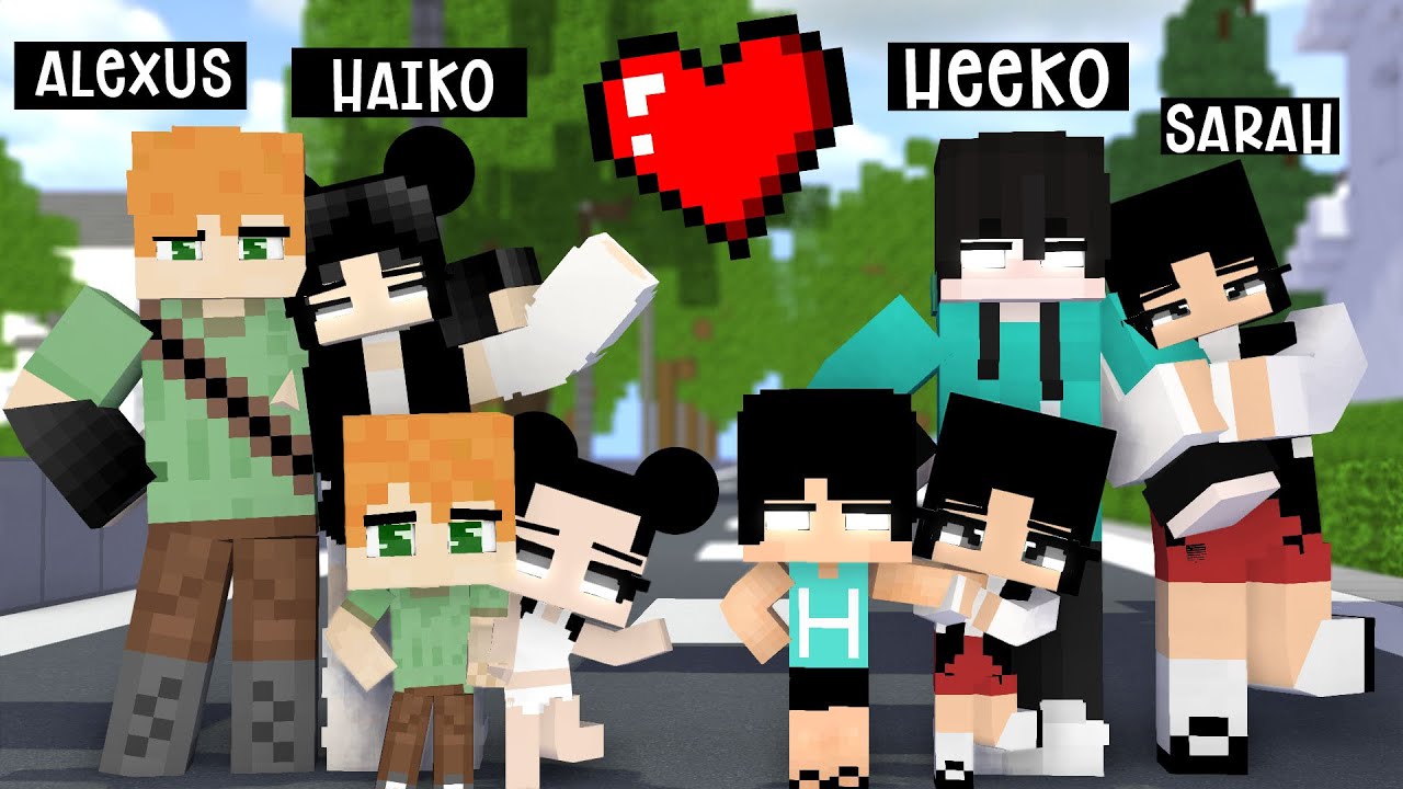 HEEKO AND HAIKO LOVE STORY - MINECRAFT - Minecraft videos